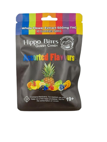 Hippo Bites - Assorted Flavours - 300mg-1000mg THC Edibles - The ...